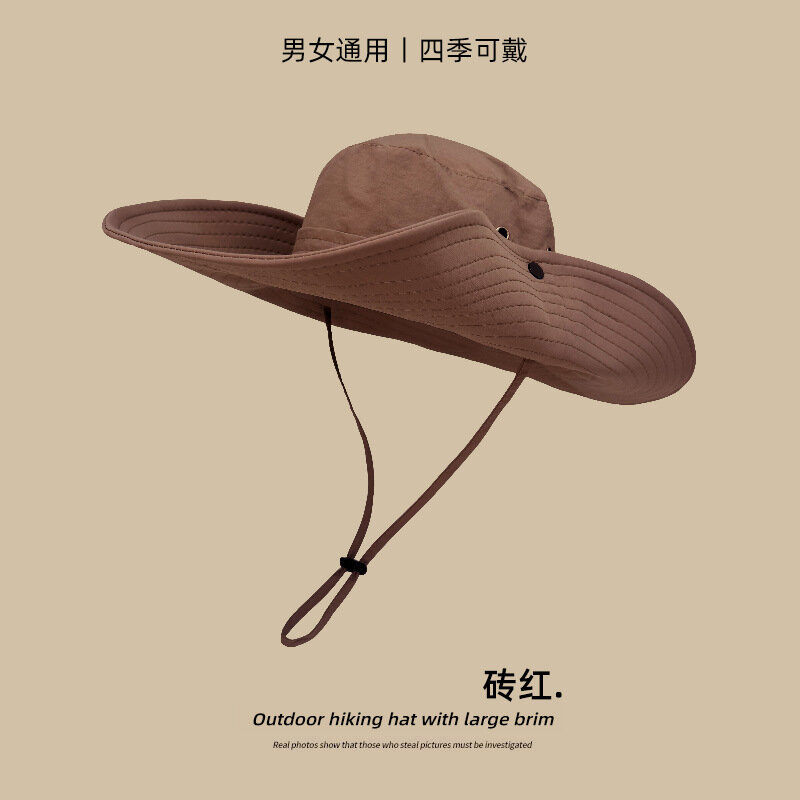 Шляпа рыбака, для горного кемпинга, кирпично-красная, водонепроницаемая, унисекс