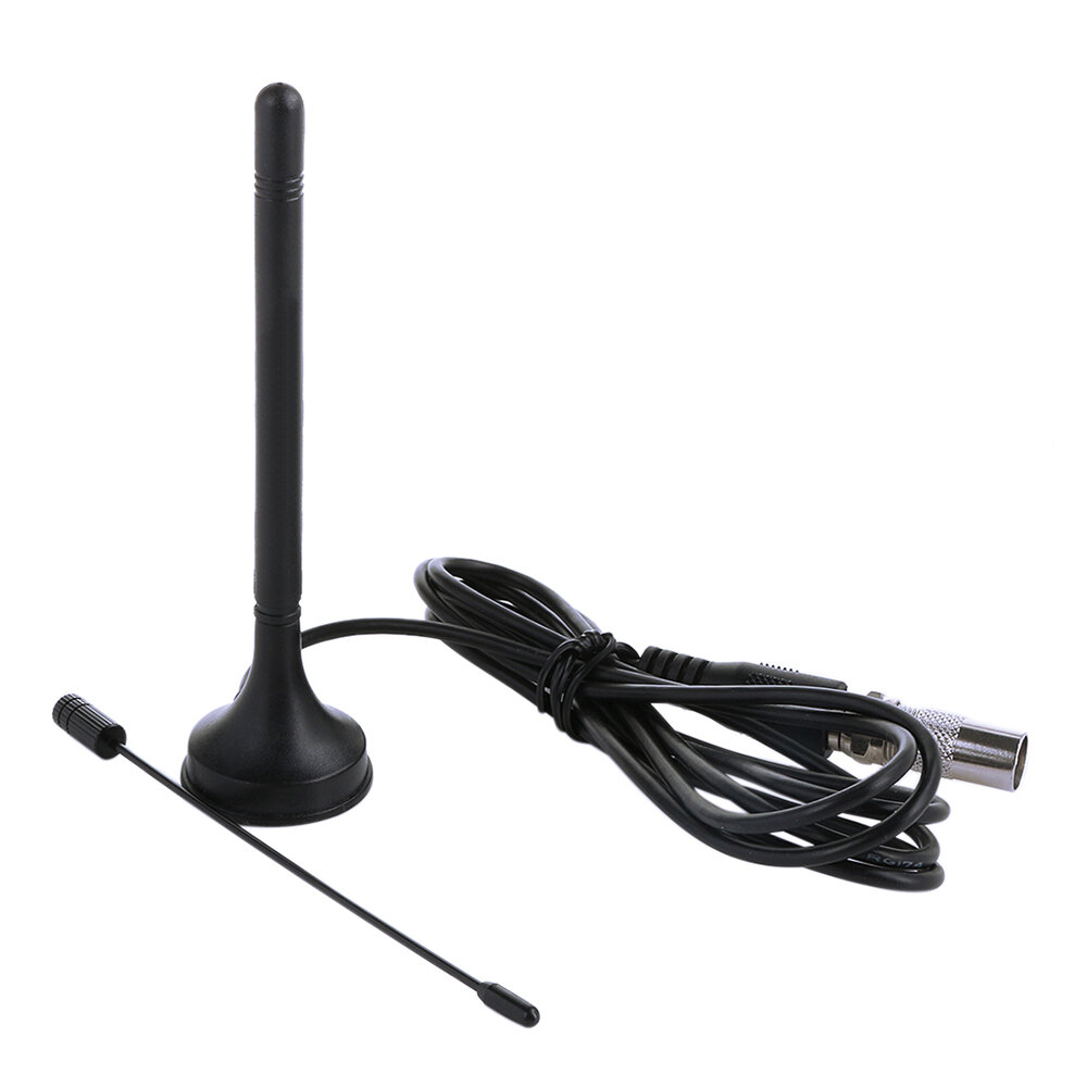 Антенна для телевизора DTA-180 HD Digital Indoor TV Dual Antenna DVB-T/T2Antena HDTV Aerial Booster Antenna TV Stick Receiver DVBT Surf Antennas, черный, 30dBi, 1.5 метров, 75Ohm, VHF(172-240Mhz) UHF(470-860Mhz), 50 миль, USB 5V/20mA, 2 штуки