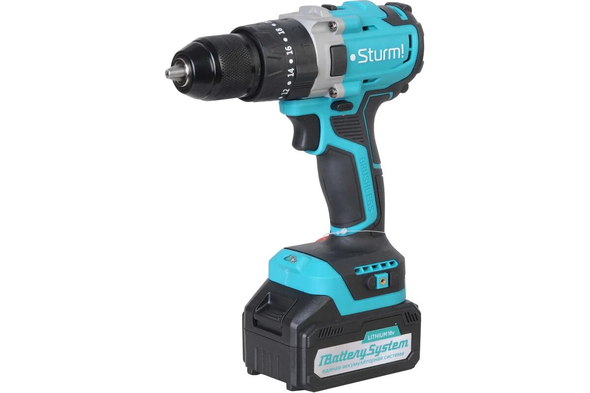 Аккумуляторный шуруповерт Sturm! CD2080I 1BatterySystem, бесщеточный