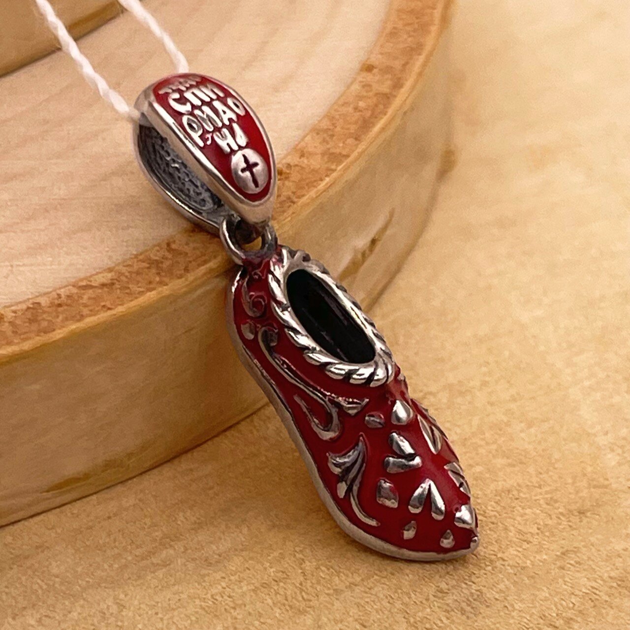 Подвеска Русские Мастерские, серебро, 925 проба, оксидирование, чернение, эмаль