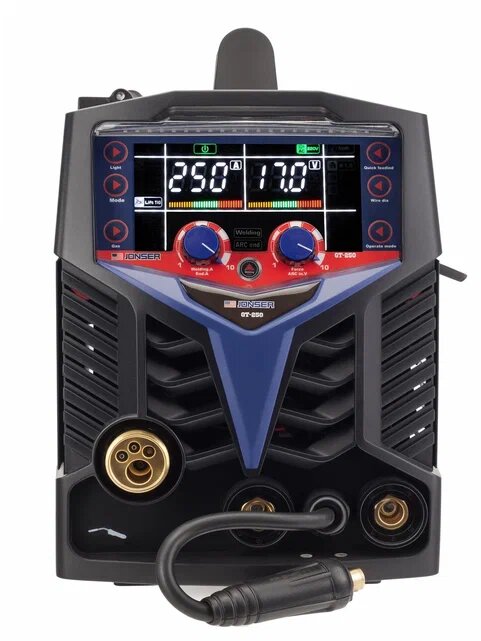 Сварочный полуавтомат Jonser GT-250, 7 в 1, MMA/MIG/MAG/LIFT TIG, 20-250А