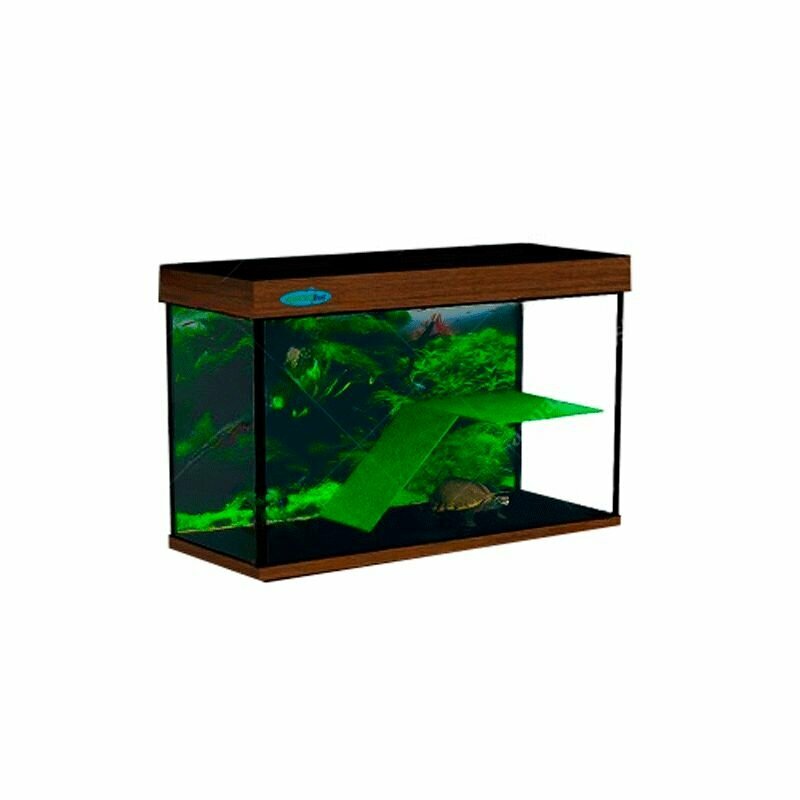 Аквариум 200 литров для красноухой черепахи AquariumBest террариум без тумбы, Орех (91х51х51 см)