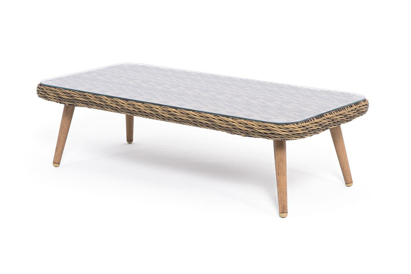 Стол журнальный 4SIS "Прованс" столик журнальный из ротанга, цвет соломенный арт. YH-SYH272W-T