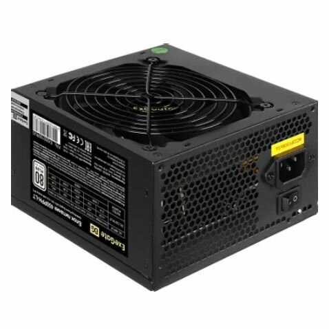 Блок питания ExeGate 450PPH-LT EX292150RUS-OEM-S 450W (EX292150RUS-OEM-S) черный - 450 Вт, 80+ Standart, ATX 20+4 пин, 4 pin + 4 pin CPU, 3 SATA, 1 x 6+2 pin PCI-E