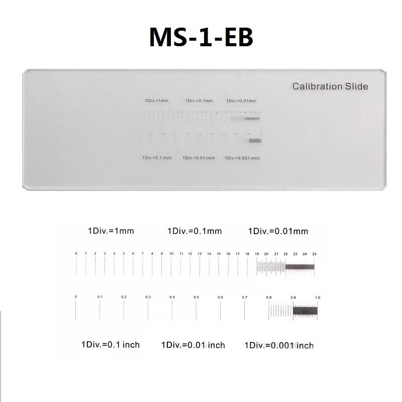 Калибровочная линейка для микроскопа WALLY SKY MS-1-1 MS-1-EB