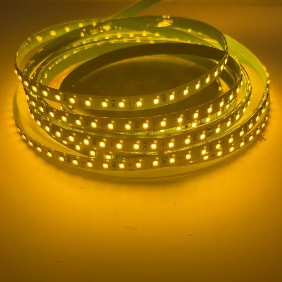 LDHLM Светодиодная лента SMD2835 120 LEDs/m RGB 5м Golden Yellow, 0,5 м, DC12V