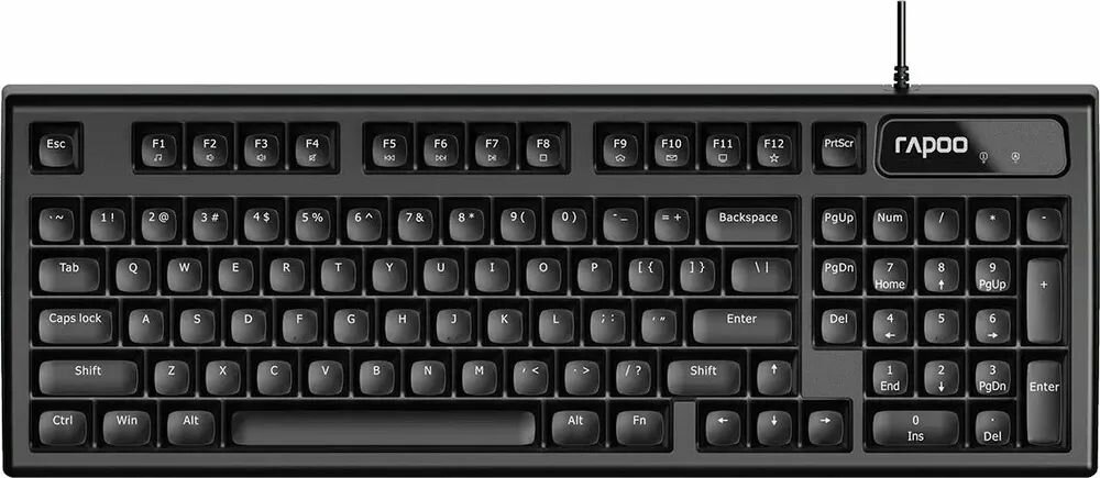 Клавиатура проводная RAPOO NK2800. Цвет: черный.