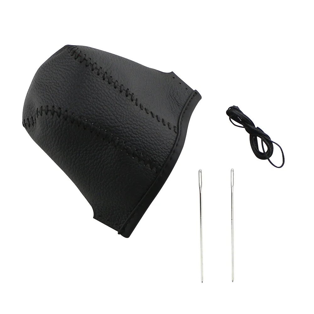 Кожаные чехлы, автомобильный ручной тормоз, ручка переключения передач, чехол на воротник переключения передач, чехол для Hyundai Creta Ix25 2017-2019 black line