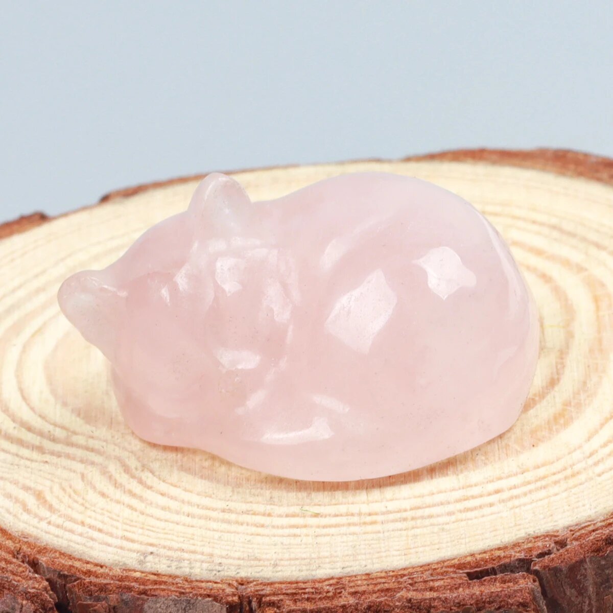 Различные Кристальные энергетические камни, резные Коты, фигурка котенка из розового кварца, натуральный камень, Нефритовый мини-Кот для сна, чакра, домашний декор