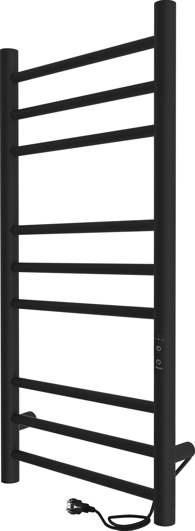 Электрический полотенцесушитель Indigo Line Trinity, без полки, черный муар (LСLTE80-40BRRt)