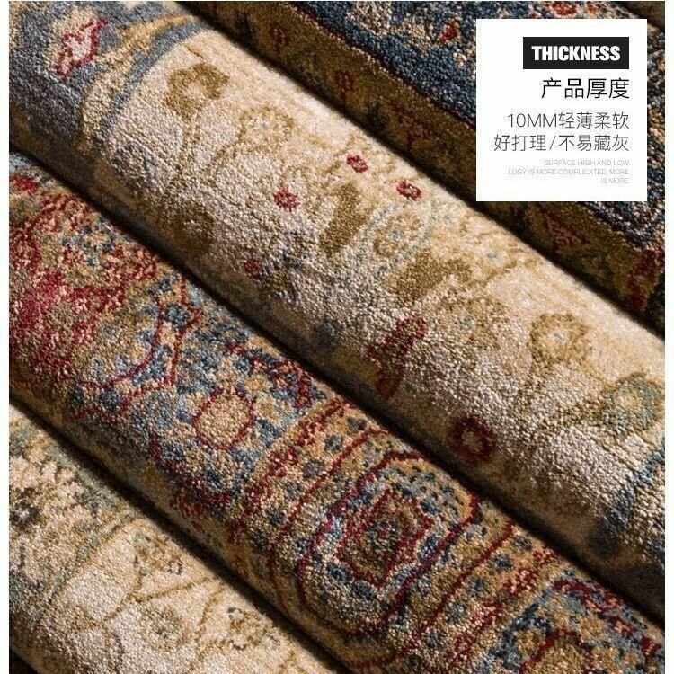 Премиальный винтажный ковер из искусственного кашемира с утолщением 1 см