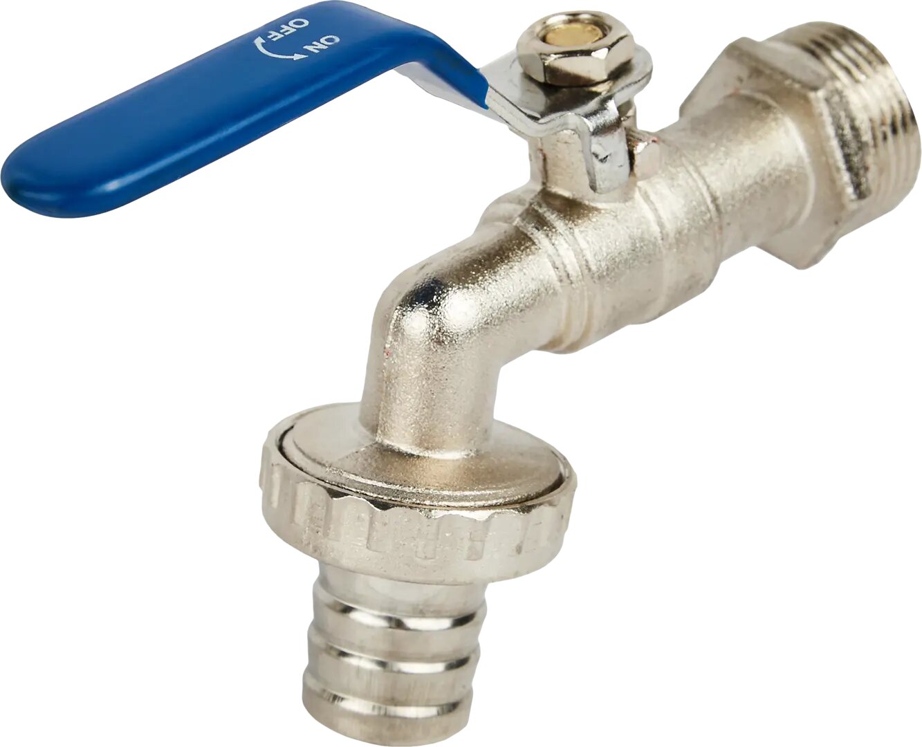 Кран шаровой со штуцером латунь 3/4 мм