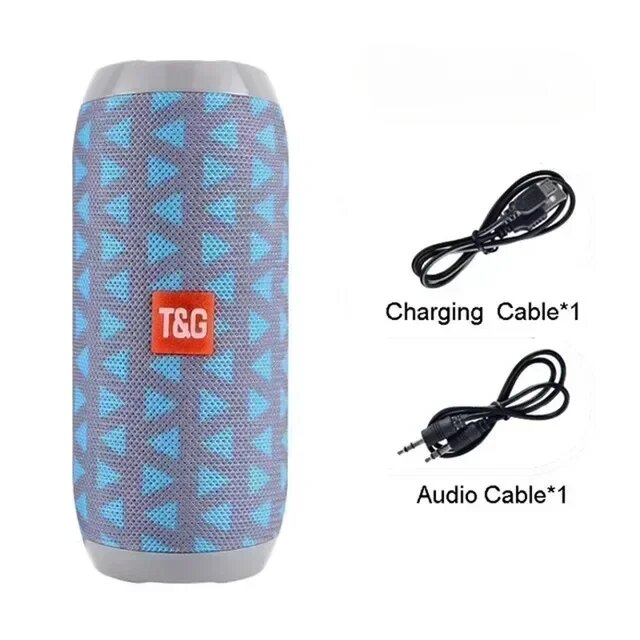 Портативная колонка беспроводная Bluetooth-совместимая сабвуфер уличная водонепроницаемая громкоговоритель стерео объемный звук поддержка FM радио TF