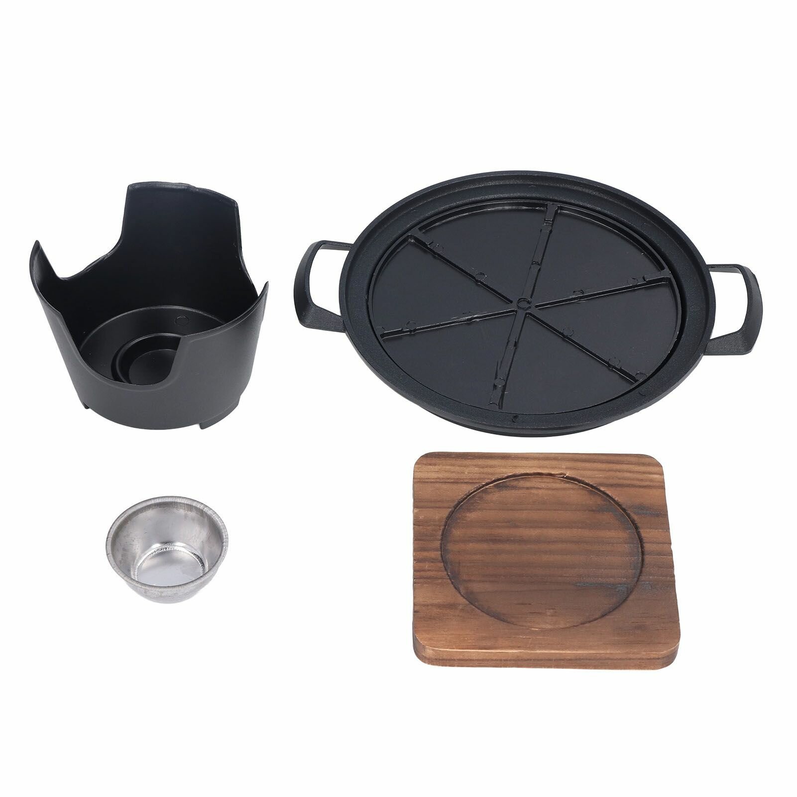 Настольный портативный гриль из литого алюминия, небольшая печь для барбекю для кемпинга, пикника, сбора