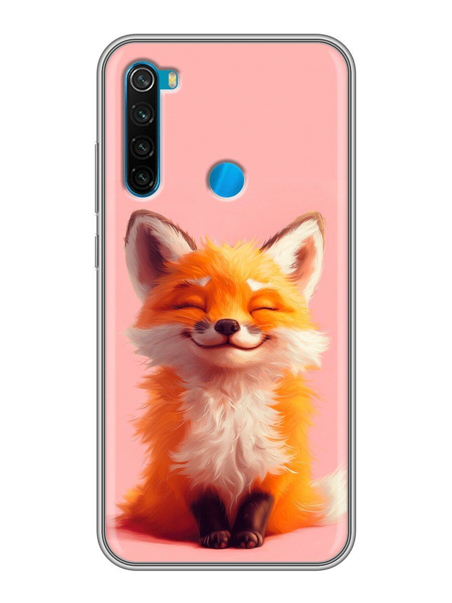 Чехол для Xiaomi RedMi Note 8 с принтом милая лиса (Сяоми Редми Нот 8)