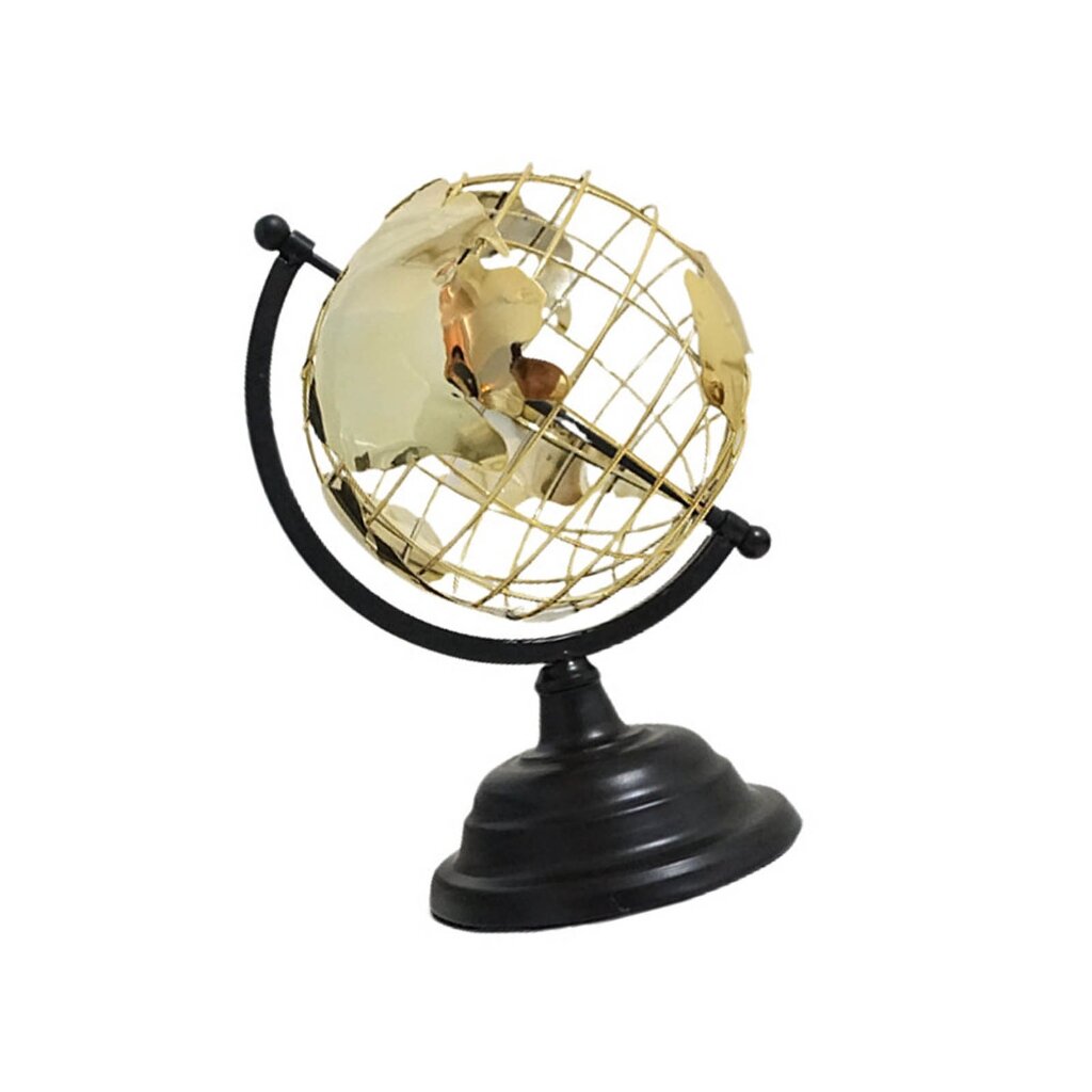 Металлический глобус с золотым покрытием