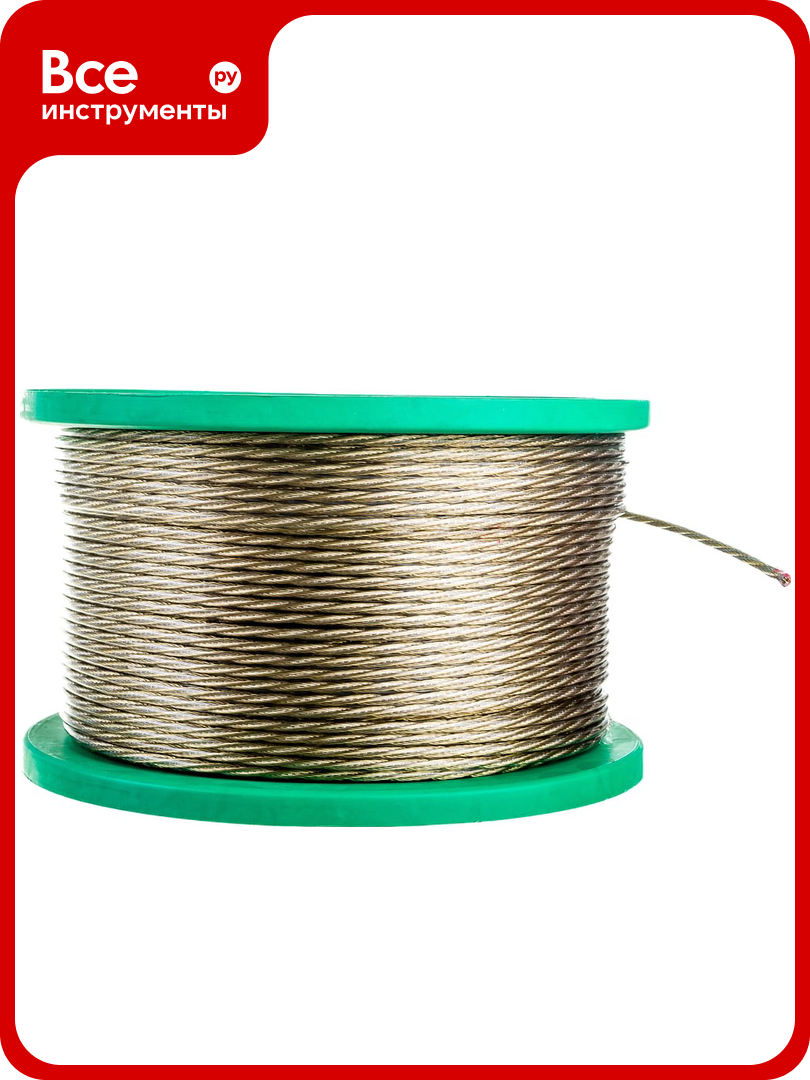 Трос стал. в ПВХ оплетке BEFAST DIN3055 3/4 TCPVC0304200S