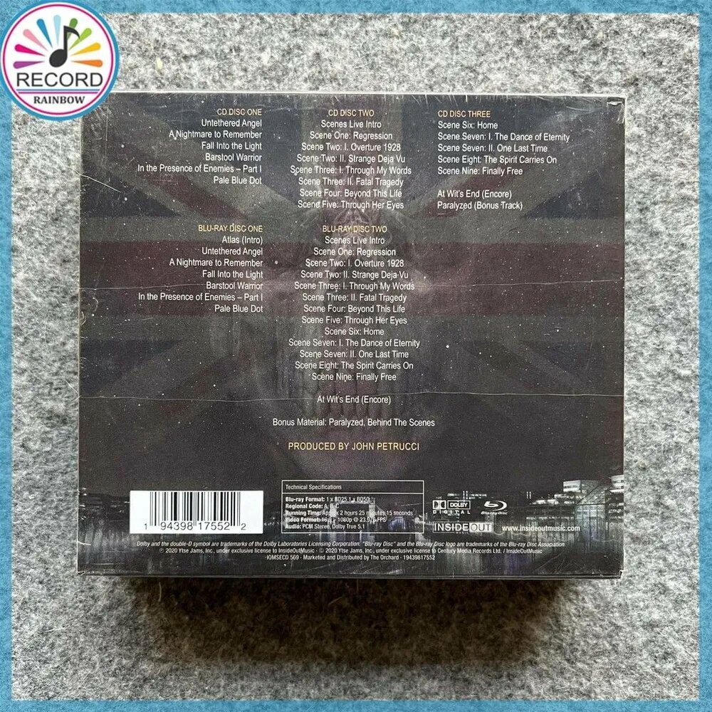 CD Dream Theater Distant Memories Live In London 3CD+2Blu-ray CD 1Z02377 запечатанный совершенно новый альбом