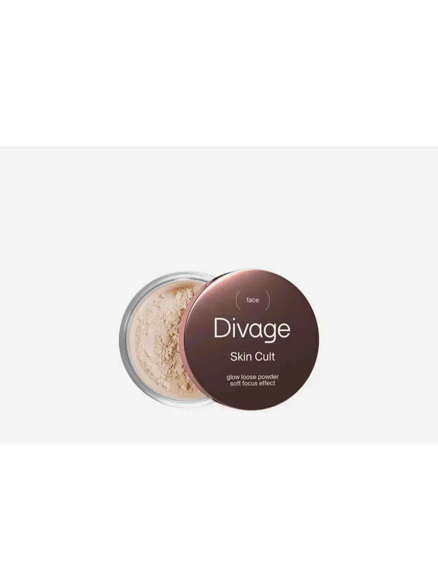 Пудра DIVAGE Skin Cult Glow Loose Powder, рассыпчатая текстура, сатиново-матовый финиш
