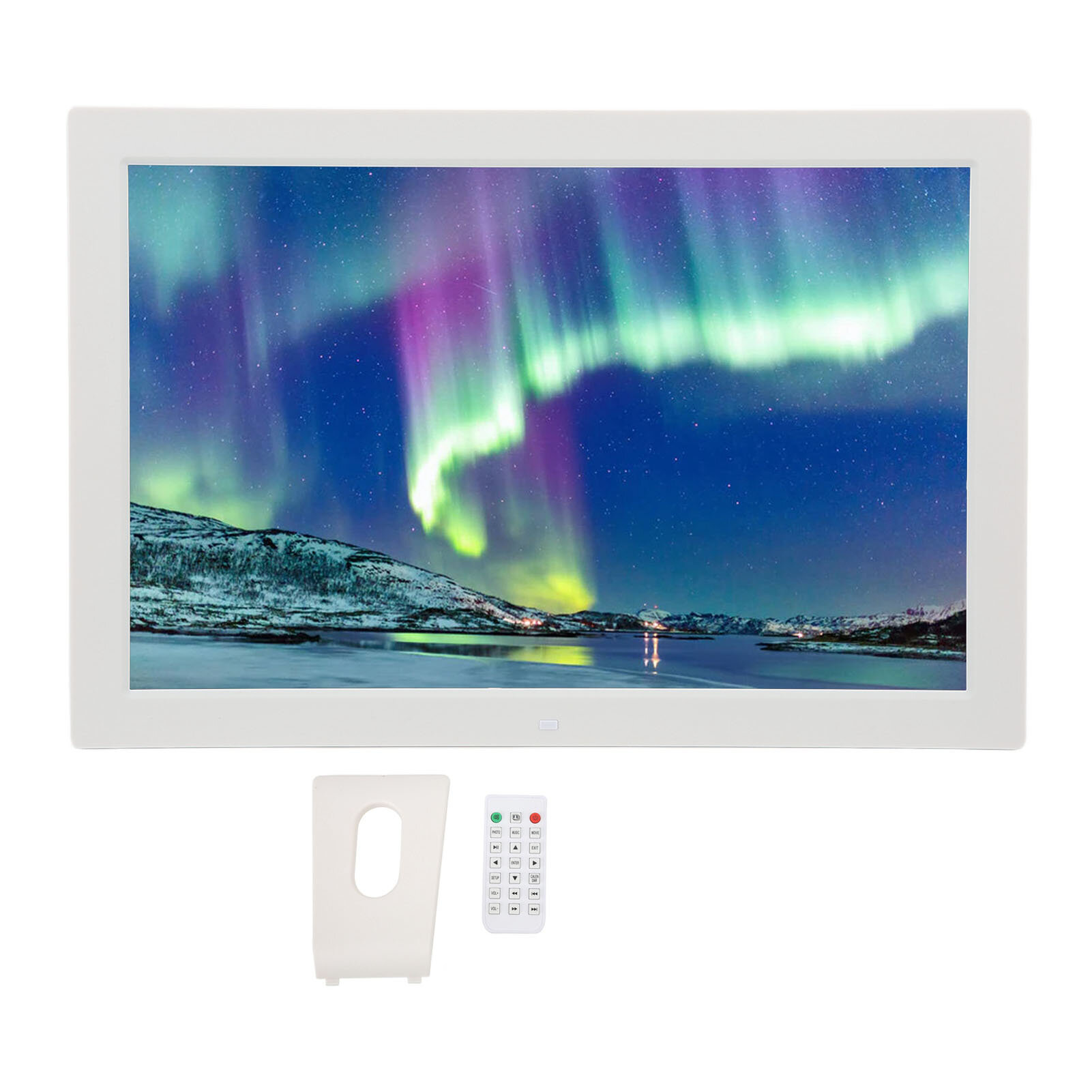 Фото дисплей экран HD 17IN Smart Digital Picture Rame с пультом дистанционного управления 100–240 В для дома белый