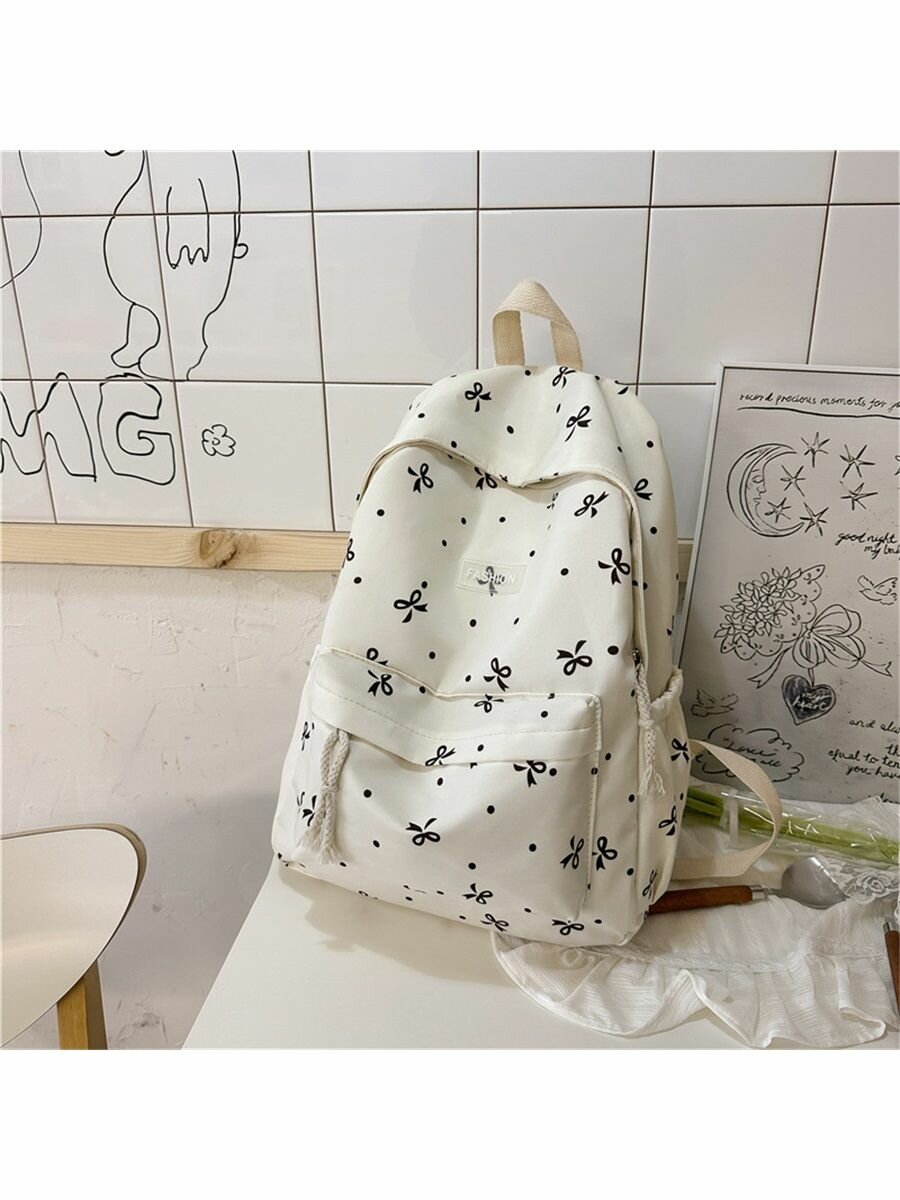 Новый школьный рюкзак для девочек в японском стиле с бантом для девочек в колледже