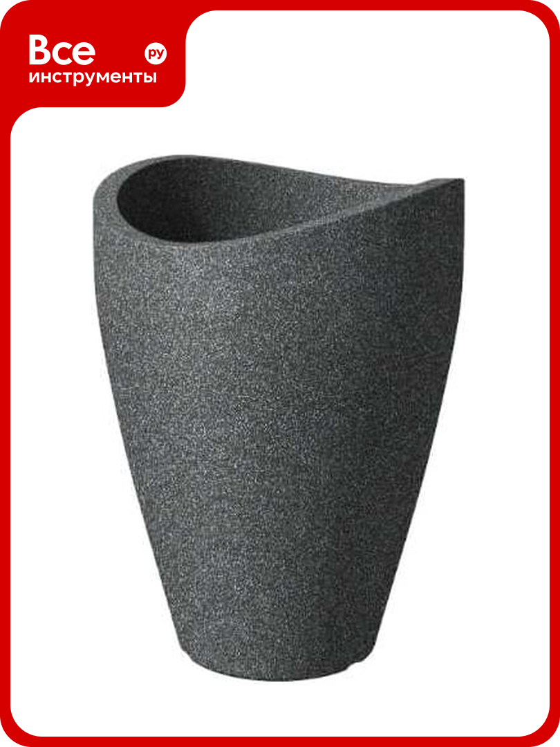 Пластиковое кашпо Scheurich 254 Schwarz-Granit диаметр 49 см, ширина 51 см, высота 67 см, 33 л гранит, 061346