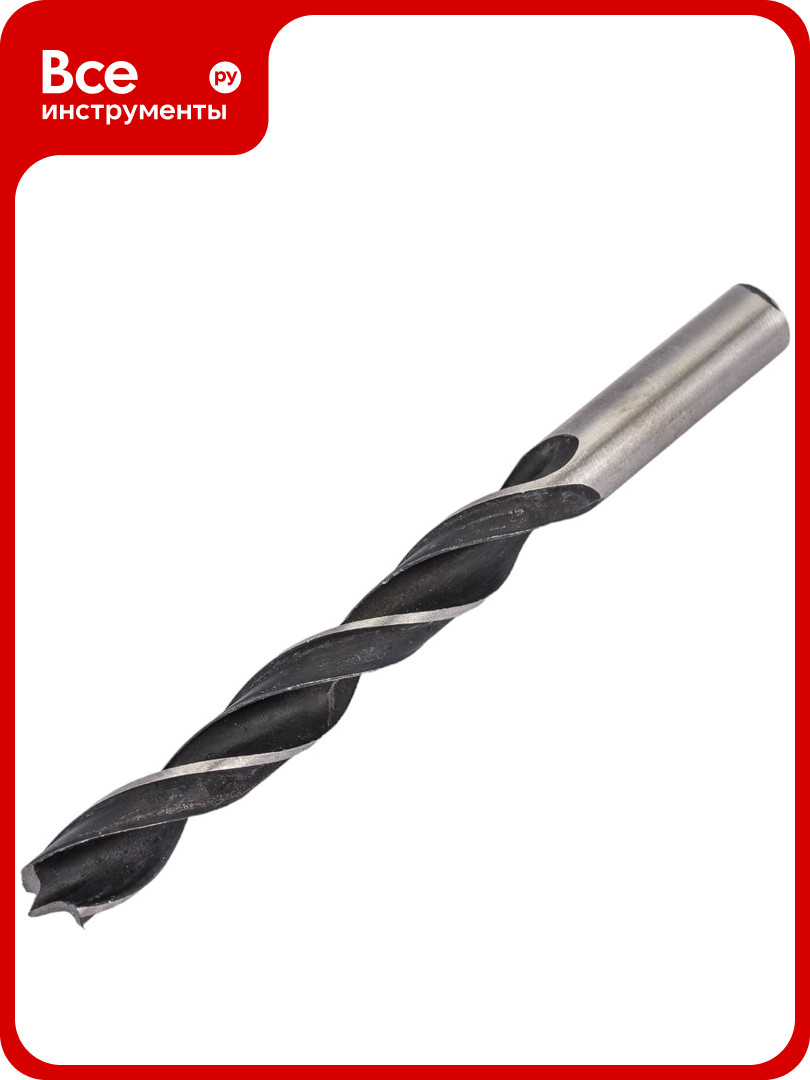Сверло спиральное (12х140 мм) по дереву спец О-350130