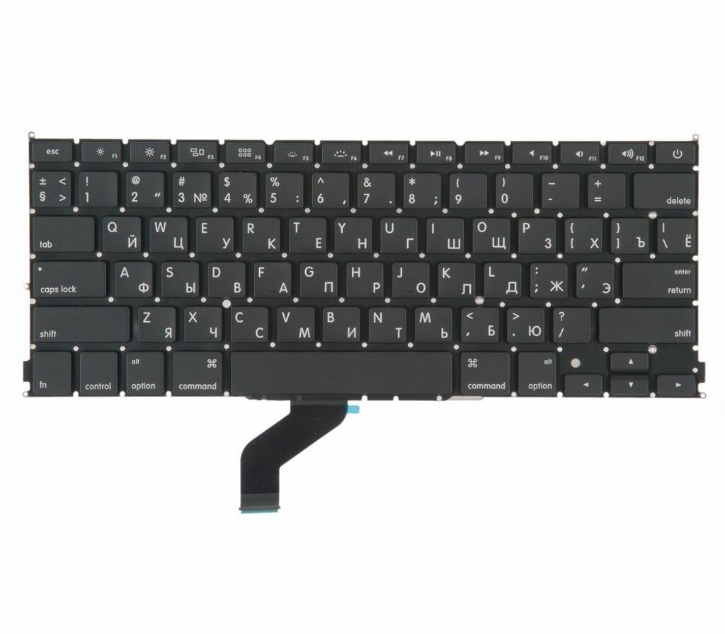 Клавиатура для MacBook Pro 13 Retina A1425 Late 2012 Early 2013 прямой Enter RUS РСТ / OEM