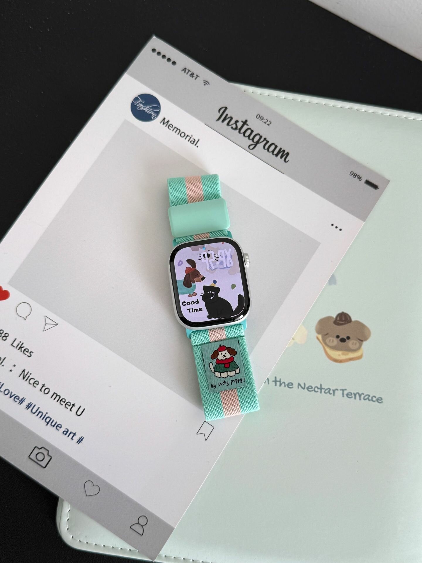 Ремешок для Apple Watch, 42 мм, голубой