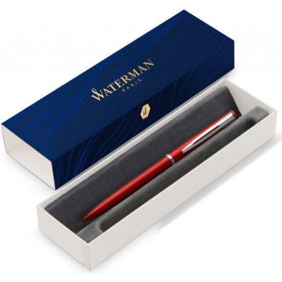 Ручка шариковая Waterman "Allure Red" синяя, 1,0 мм, кнопочный механизм, подарочная упаковка