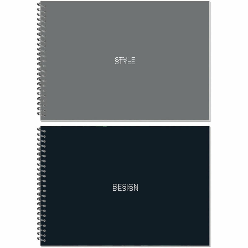 Альбом для рисования Комус Класс Минимализм, А4,40л, спираль, в асс,2шт/уп, 2263159