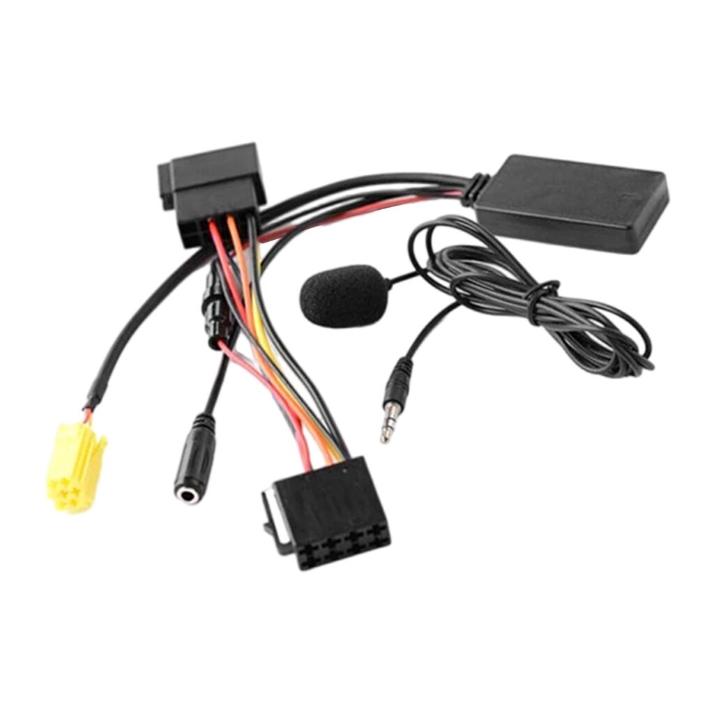 Усовершенствованный Беспроводной Автомобильный Стереосистемный Адаптер С Микрофоном Для Четкого Звучания И Простой Настройки, Бесперебойного Прослушивания Музыки И Звонков.