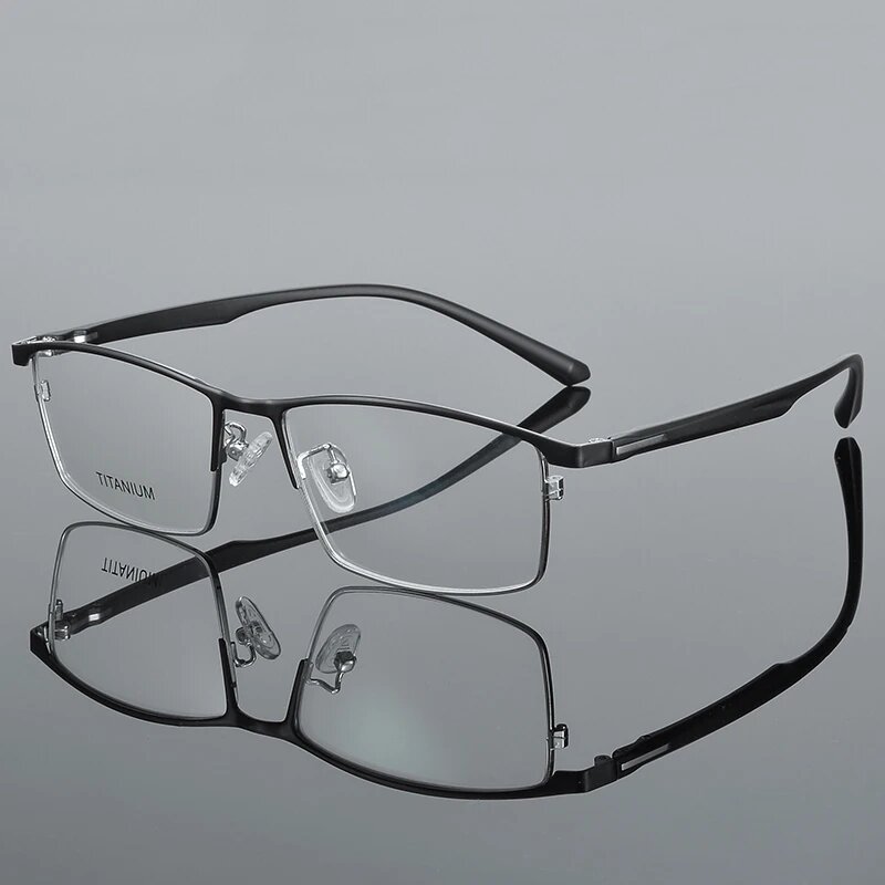 BCLEAR Мужские прогрессивные очки Black silver, 1.56, Прогрессивный, Нет