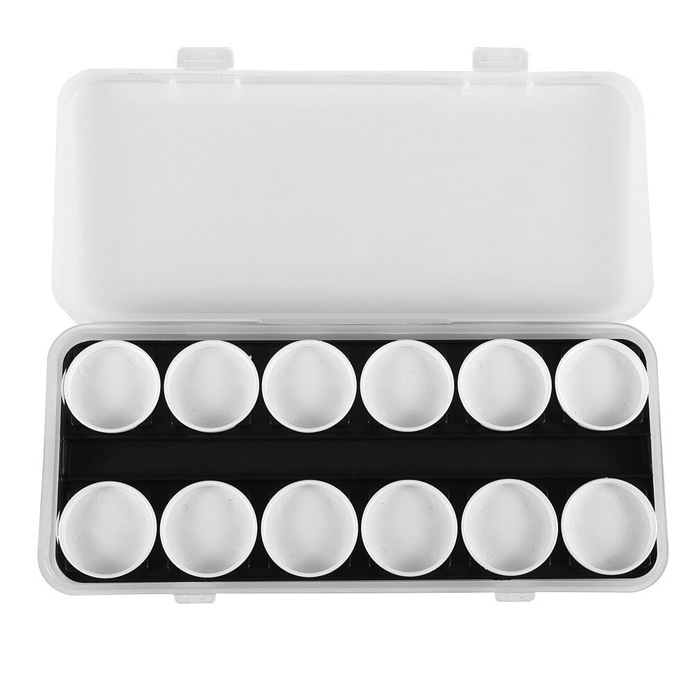 Ногтевой арт Польский акварельный цветной палитра палитра палитра аксессуара инструмента с коробкой