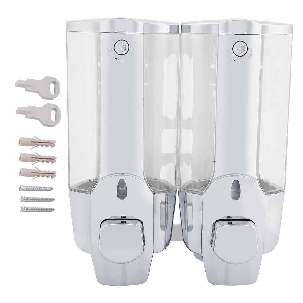 350 /700 мл настенного настенного мыла дозатор лосьона (двойная розетка 700 мл)