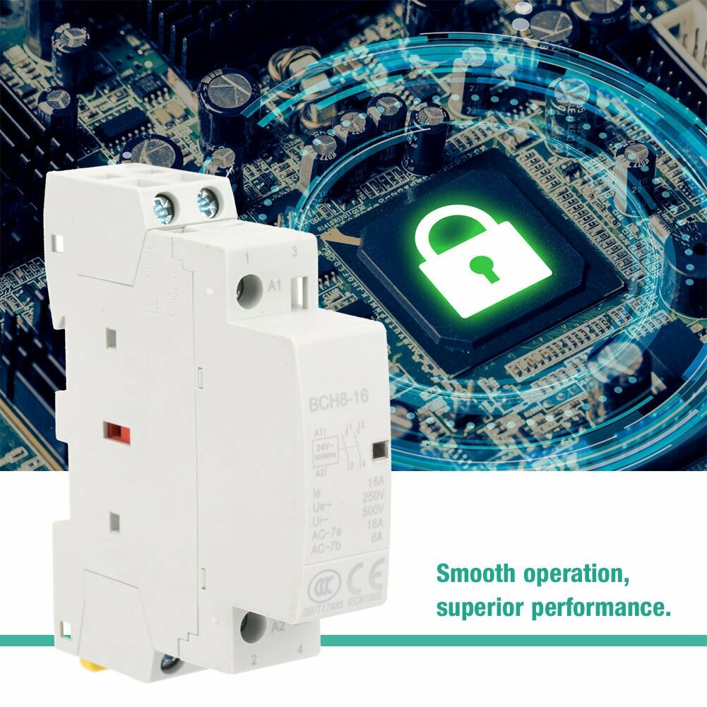 16A Contactor, Durable Convenient Sturdy Compact 2P for Factory Electronic Component — фото 1