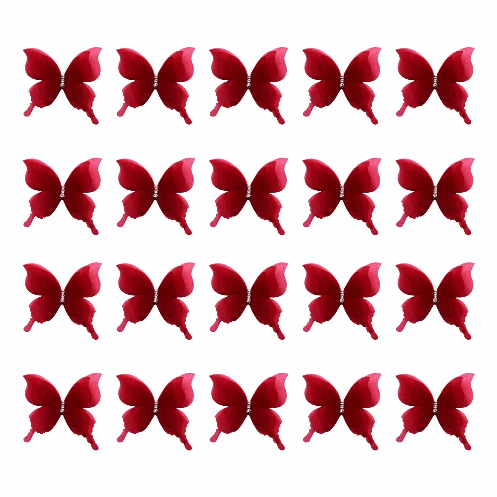 20 шт вышитые аппликации бабочки для шитья