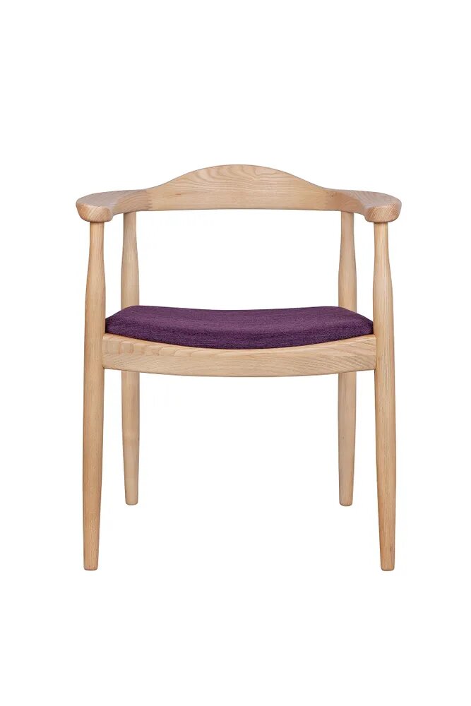 Стул Mak-interior "Carlo violet" из массива дуба с подлокотниками