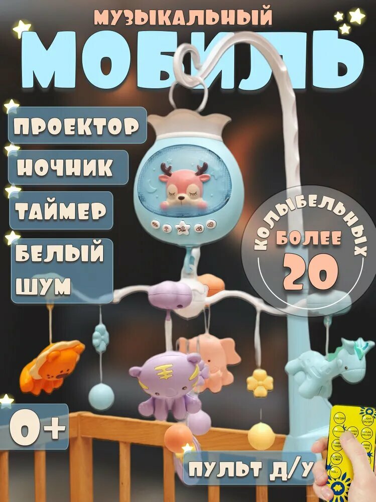 Мобиль на кроватку для новорожденных