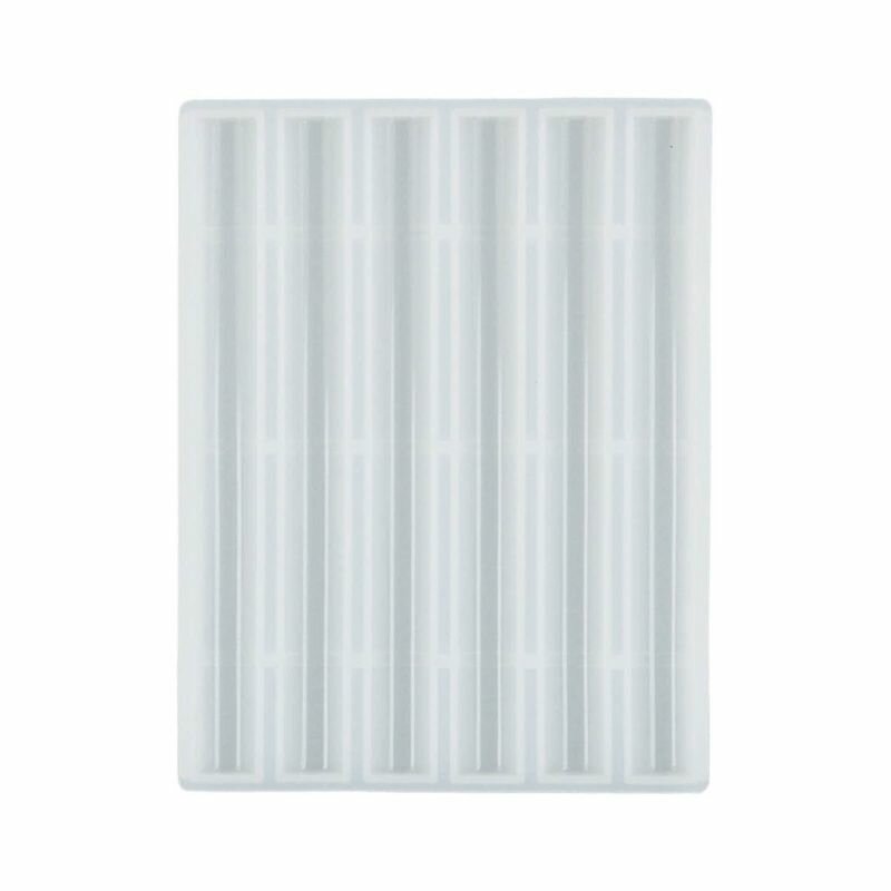 Силиконовая форма для восковых стержней 1/2 полукруглой формы толщиной 11 мм и длиной 120 3