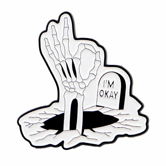 Забавные эмалированные булавки с цитатами для взрослых, брошь в виде скелета, булавки для лацканов сосны, значок на рюкзаке, аксессуары для одежды, модные ювелирные изделия, подарок