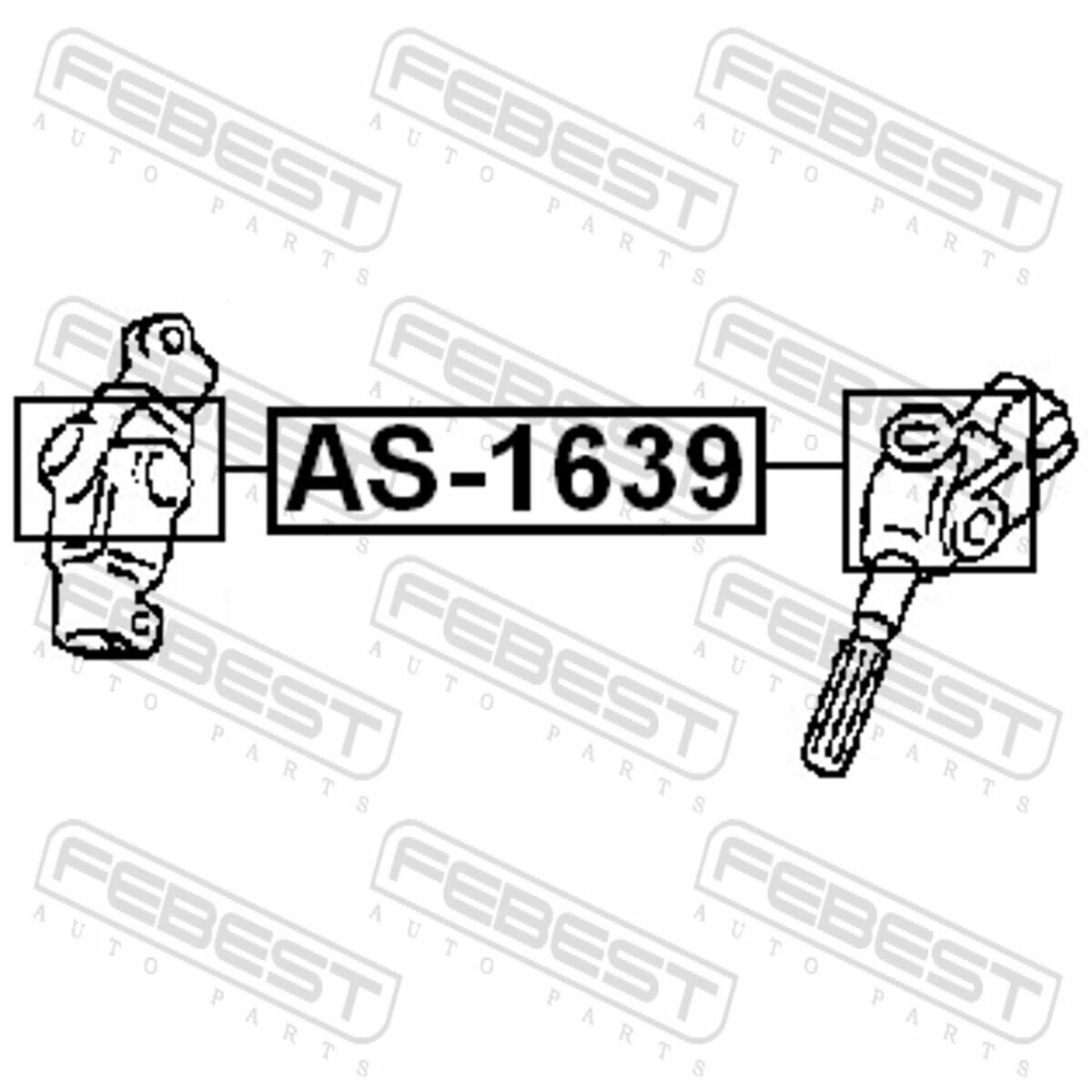 Крестовина Рулевая 16X39(Febest As-1639)