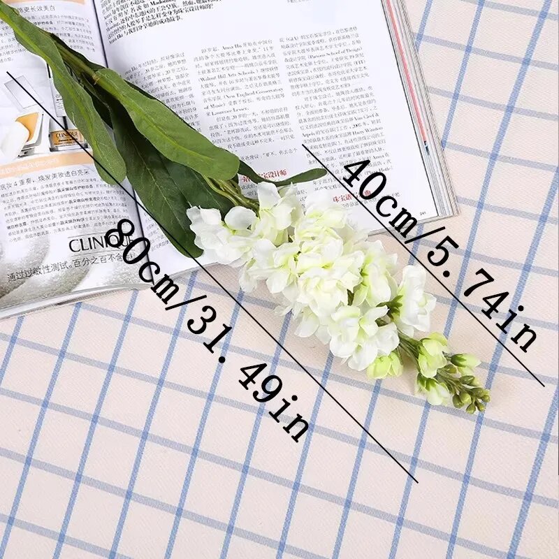 Искусственные фиолетовые гиацинты из шелка white