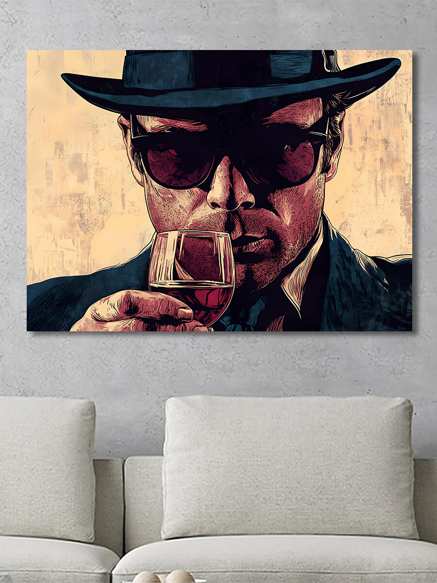 Картина на холсте - "Гангстеры, мафия", 40х60 см.