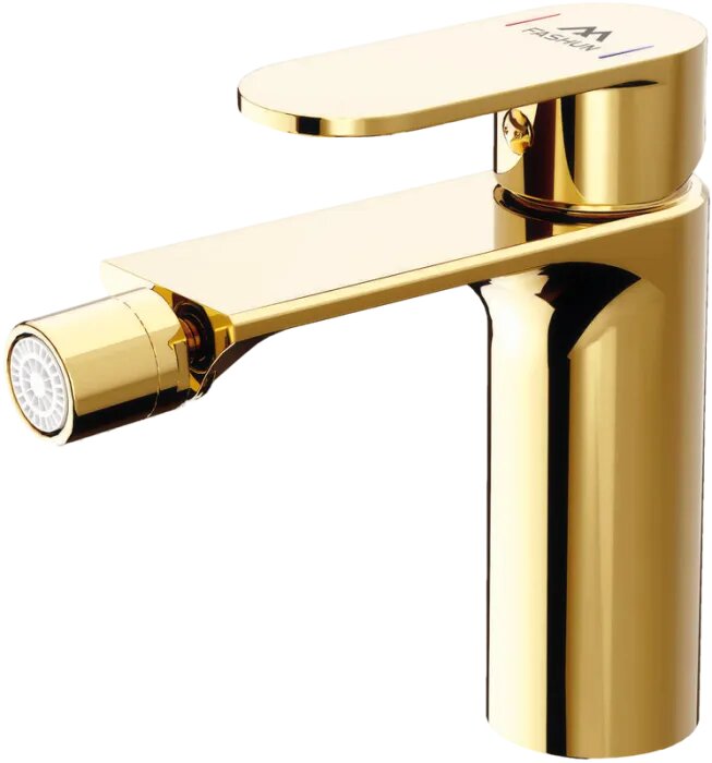 Смеситель для биде Fashun A5085-35 с поворотным аэратором, золото