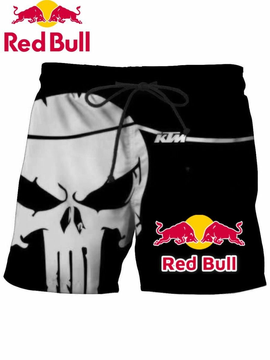 Летние мотоциклетные шорты RED BULL KTM Пляжные штаны MTB MOTO MX XC DH