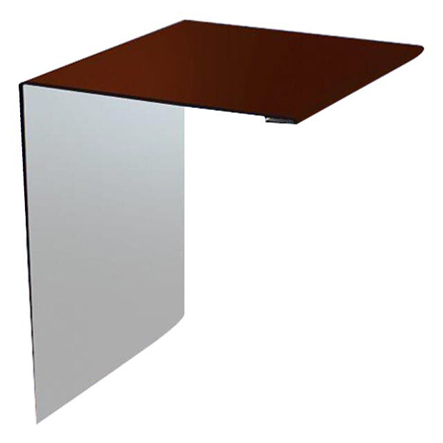 Планка ветровая 2000х120х95мм коричневая