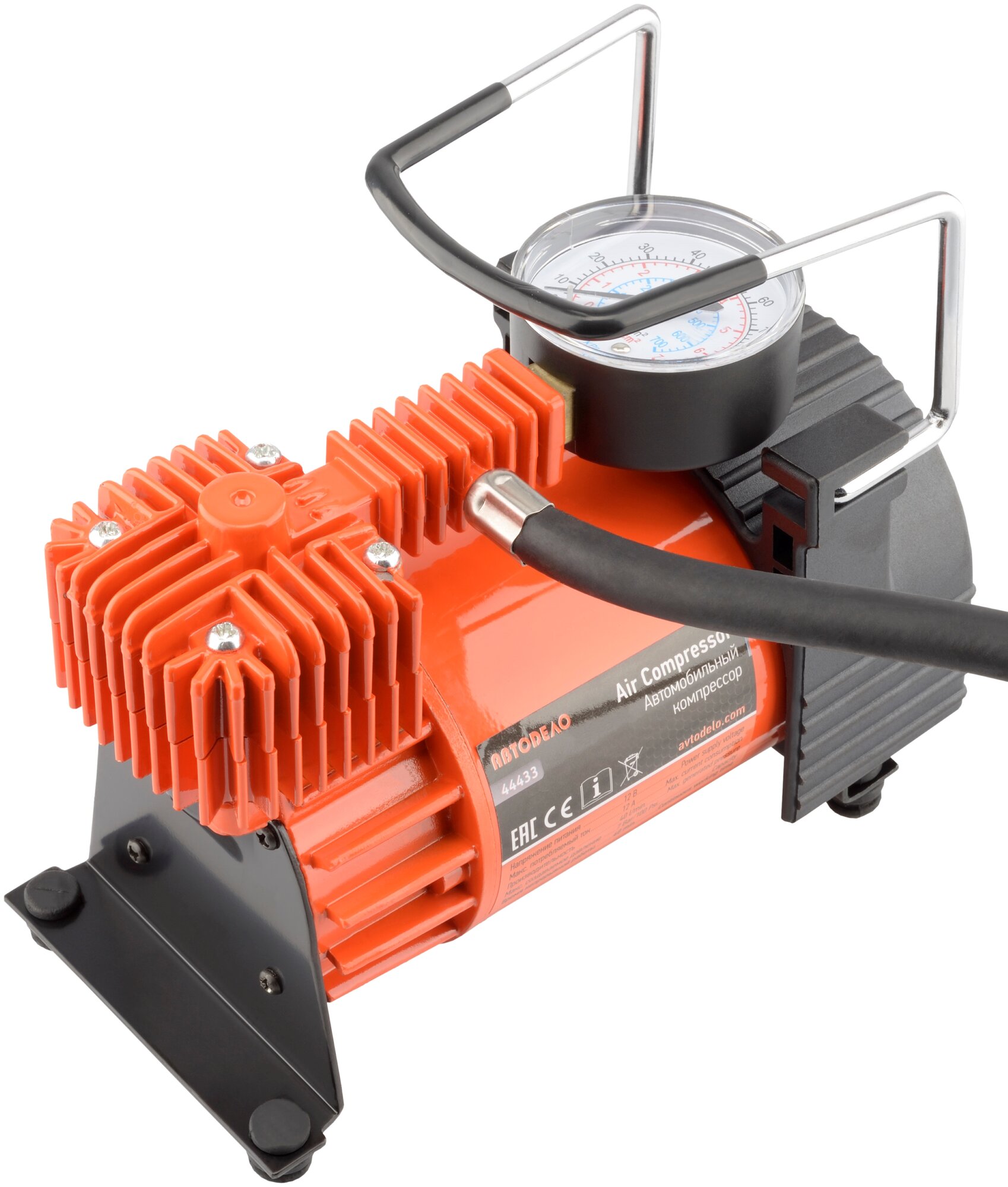 Автокомпрессор 12В 12А 10,5атм 40л/мин 0-7кг/см2 0-7бар 0-700кПа 0-100PSI Компрессор поршневой одноцилиндровый воздушный/Накачка подкачка шин Авто Мото Техники/Надувных конструкций изделий