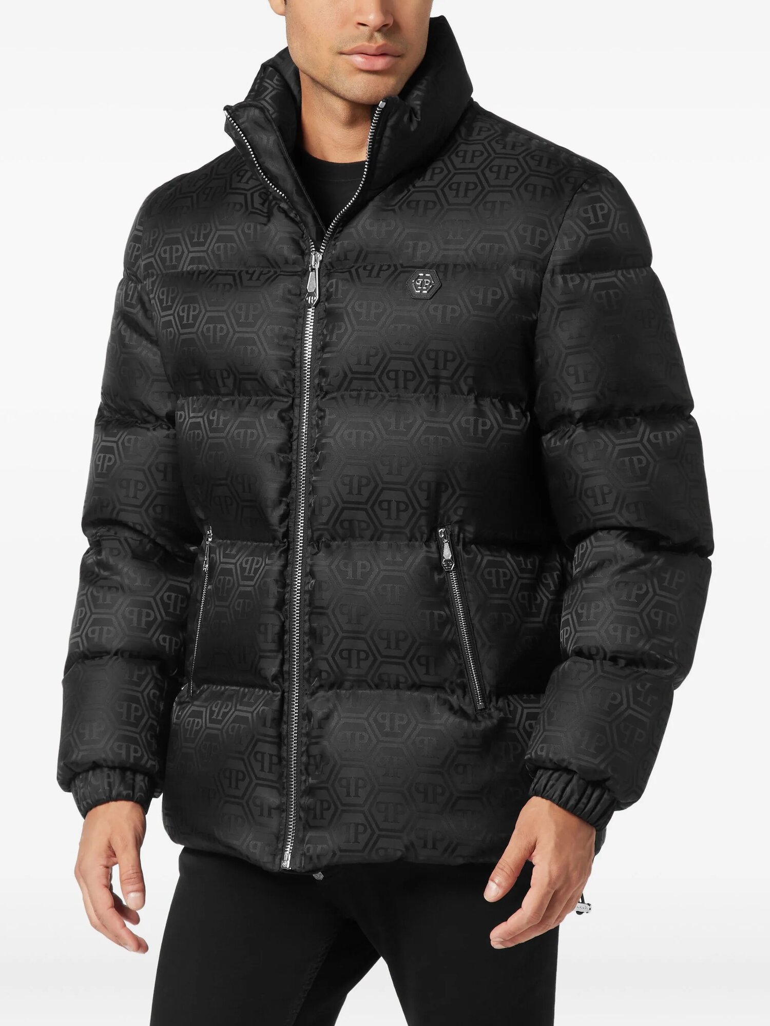 Куртка PHILIPP PLEIN, размер 52, black/black — фото 1