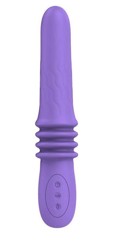 Фиолетовый вибратор Susie с возвратно-поступательными движениями 25,2 см Baile
